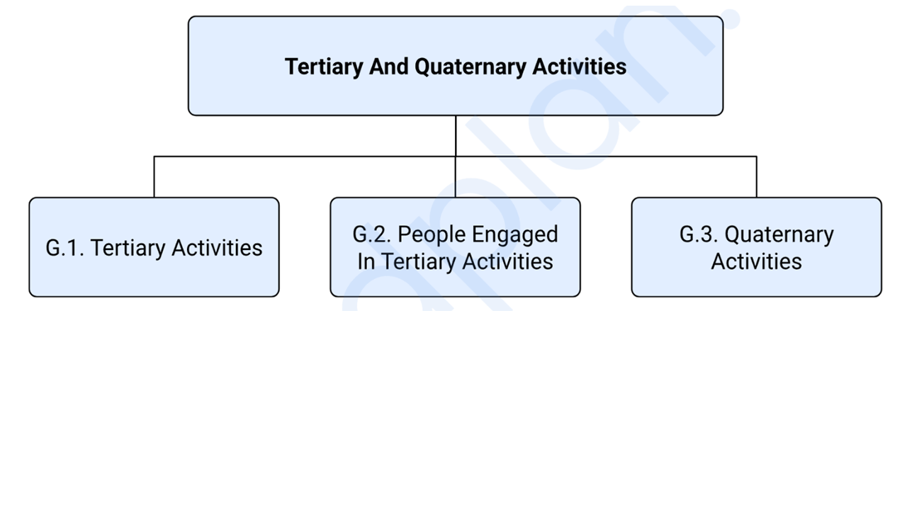 G. Tertiary And Quaternary Activities